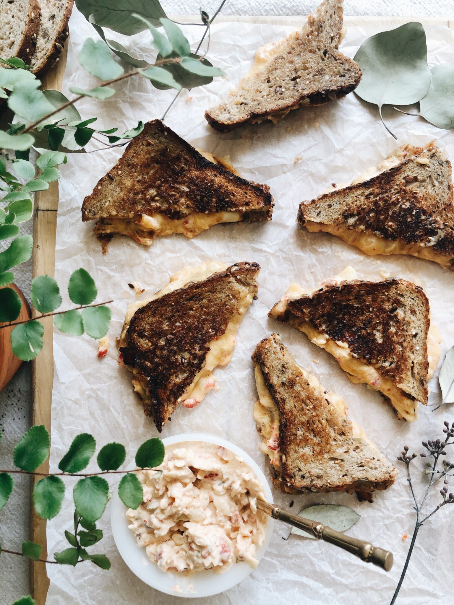 Chipotle Pimento Grilled Cheese Sandwiches - Bev Cooks