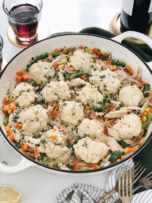 French-Inspired Chicken and Dumplings - Bev Cooks