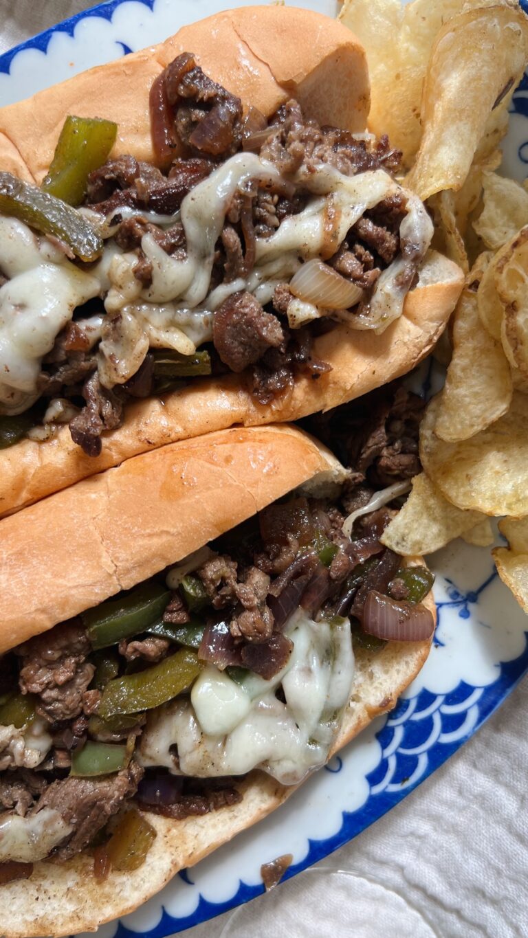 Philly Cheesesteak Sub Sandwiches - Bev Cooks
