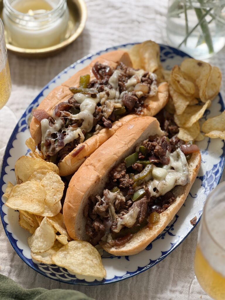 Philly Cheesesteak Sub Sandwiches - Bev Cooks